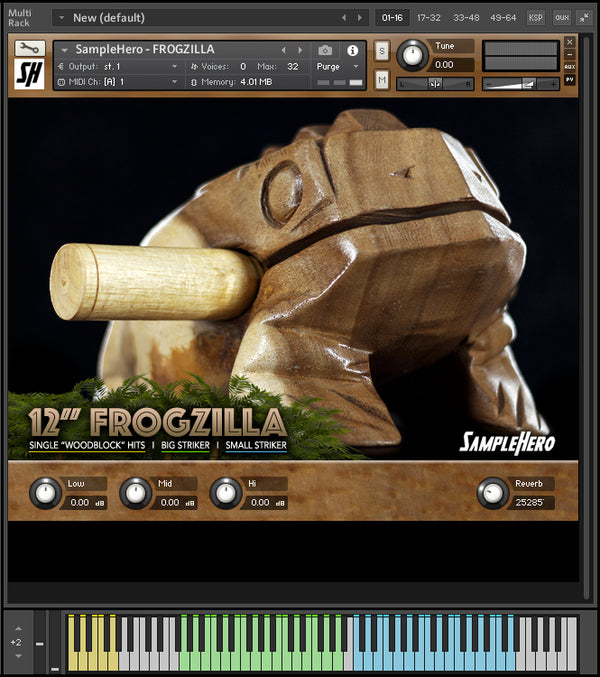 FROGZILLA - Massive 12" Thailand Frog Guiro - SampleHero - Virtual ...