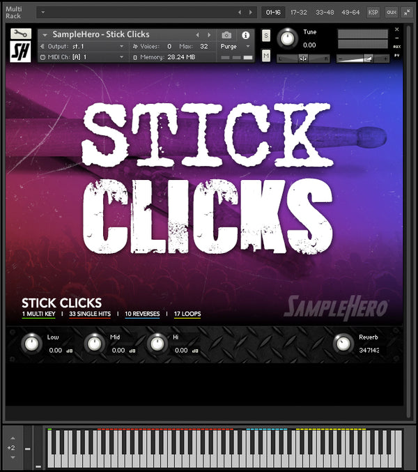 Stick Clicks - SampleHero - Virtual Instruments